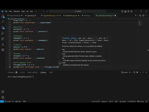Aritmatika Dasar Menggunakan Bahasa Pemrograman Python - YouTube