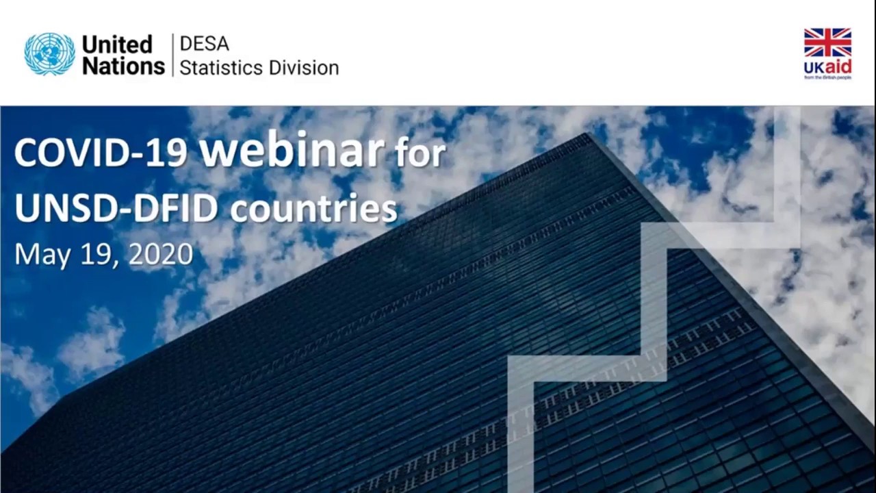 Household surveys and COVID-19 – Webinar for UNSD-DFID project ...