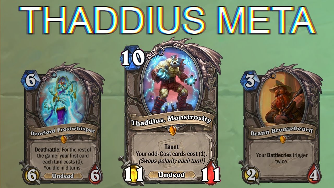 The Thaddius Meta [Hearthstone] - YouTube