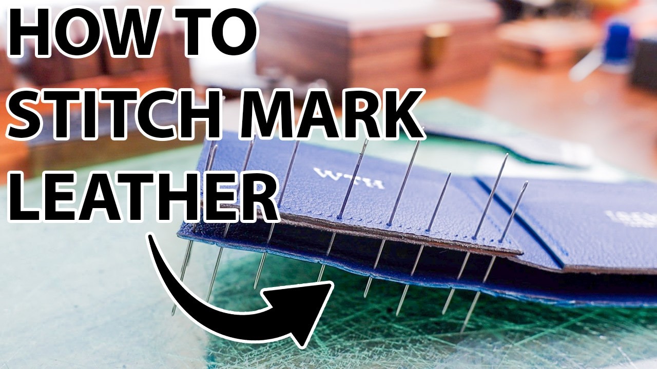 How To Punch Stitching Holes In Leather - Prick Marking Leather Guide ...