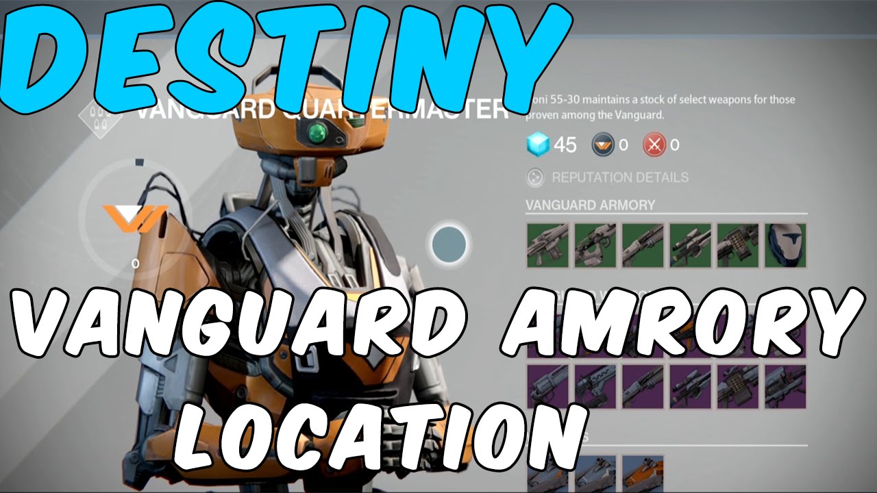 Destiny: Vanguard Armory Location - YouTube
