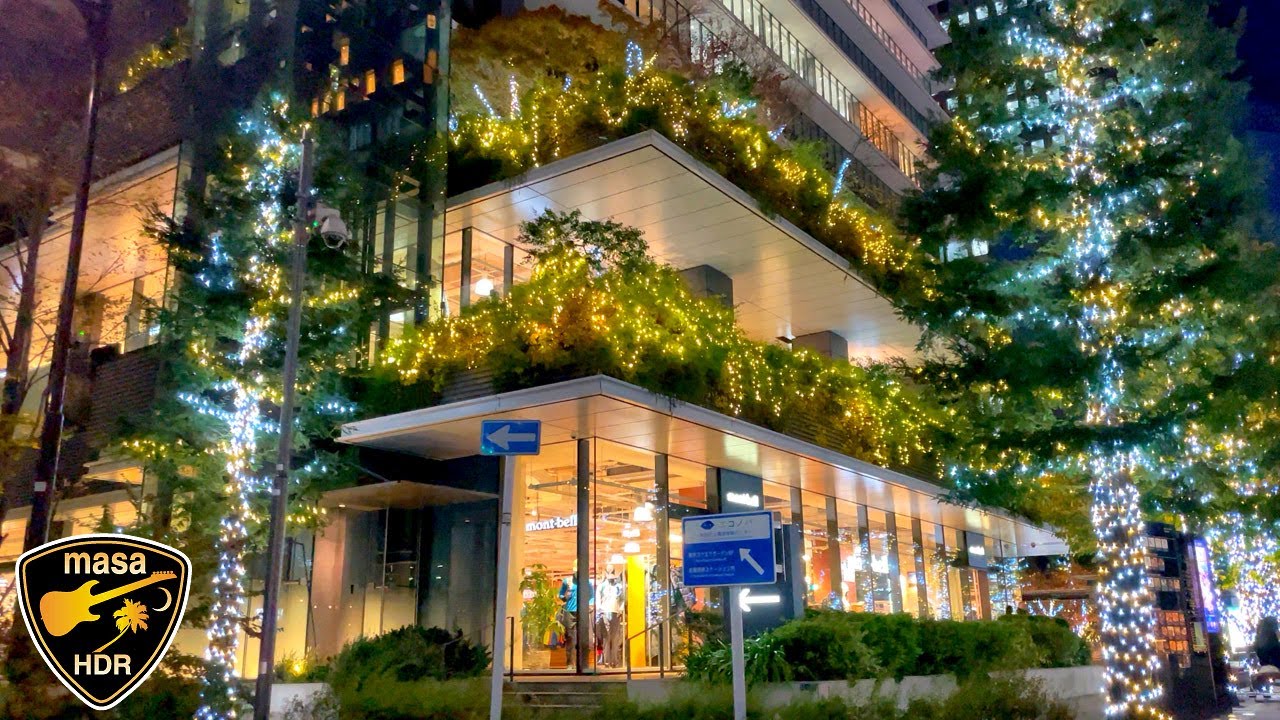 【4K HDR】京橋 日本橋 東京夜景 東京散歩 2024.11 Kyobashi Nihonbashi Tokyo night view ...