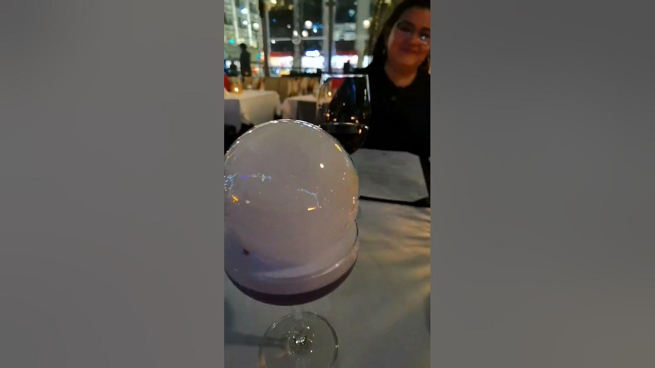 Fancy Drink at Glowbal in Vancouver - YouTube