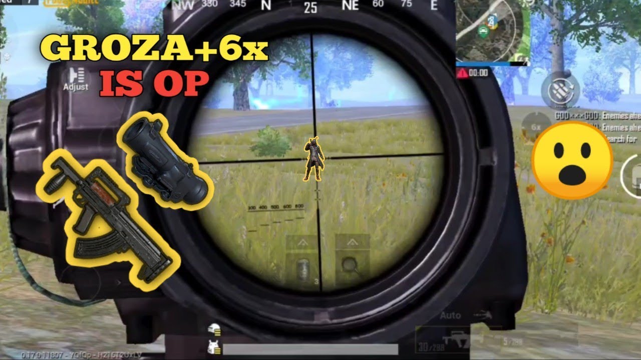 GROZA + 6x scope is OP || Super Power of GROZA || GROZA is KING of the ...