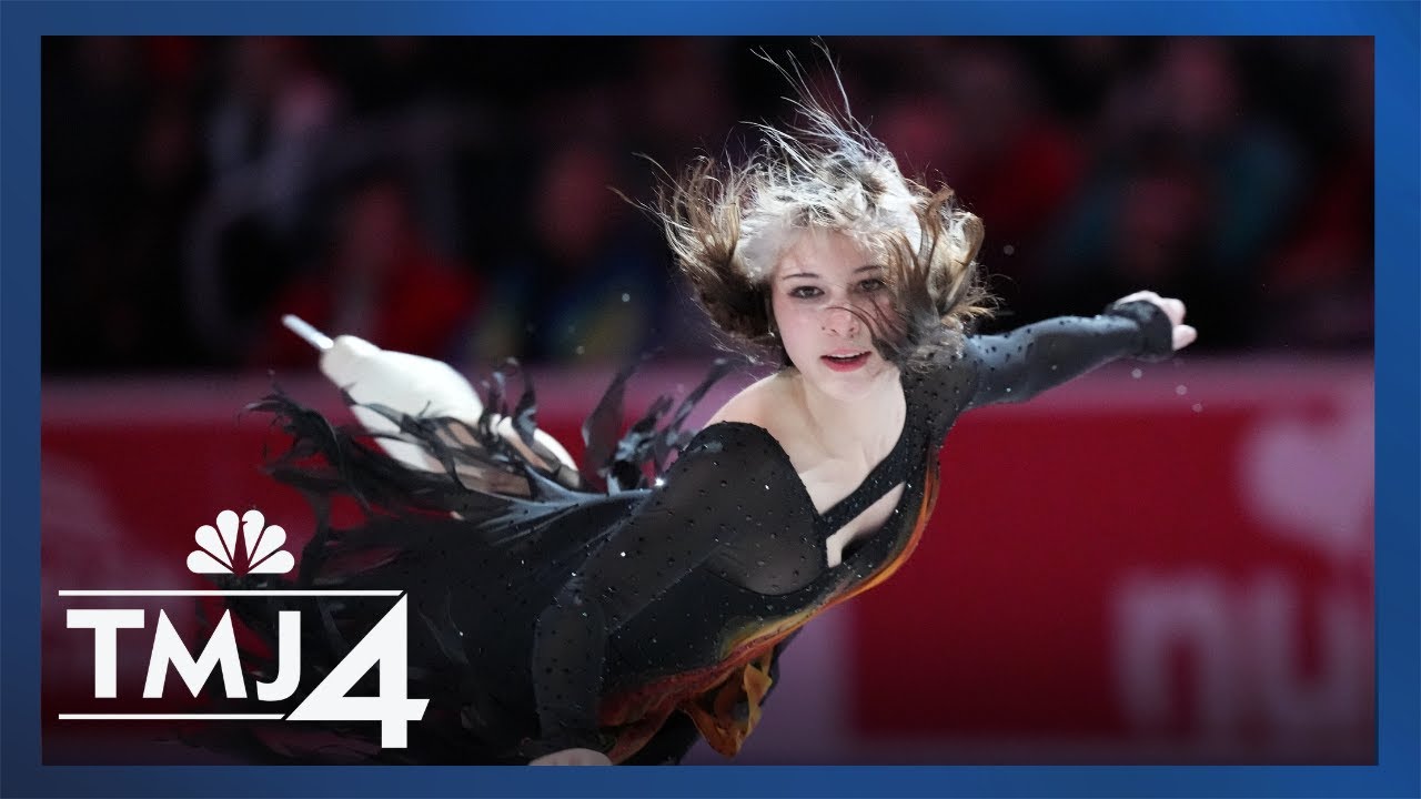 Figure skating champ Alysa Liu shows off her distinctive piercing - YouTube