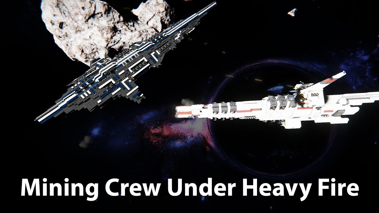 Mining Crew Under Heavy Fire ( AI) ( Space Engineers Epic battle EP16 ...