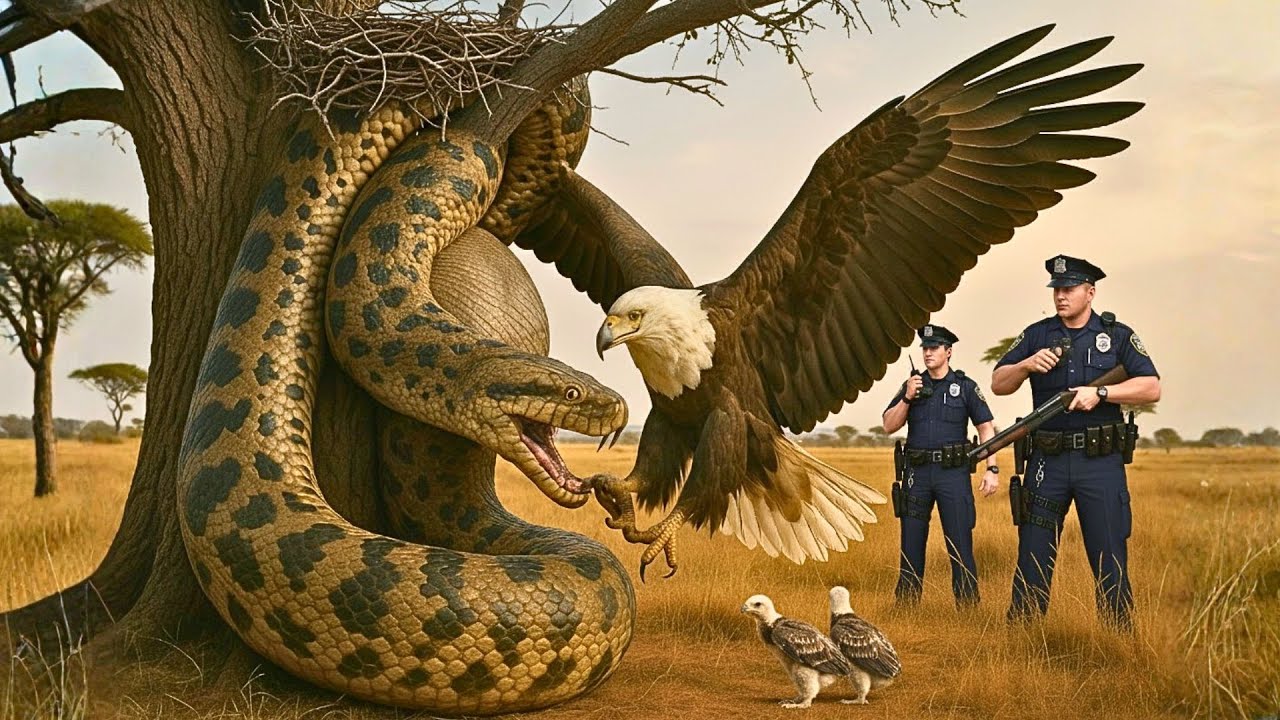 Brave Heroes Save an Eagle Caught in a Python’s Deadly Grip - YouTube