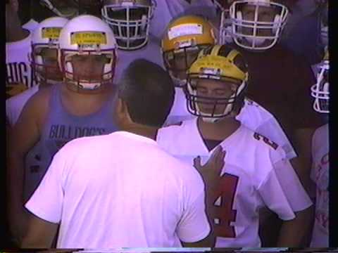 Coach Les Miles when he was the OL Coach at Michigan - Summer 1989 ...
