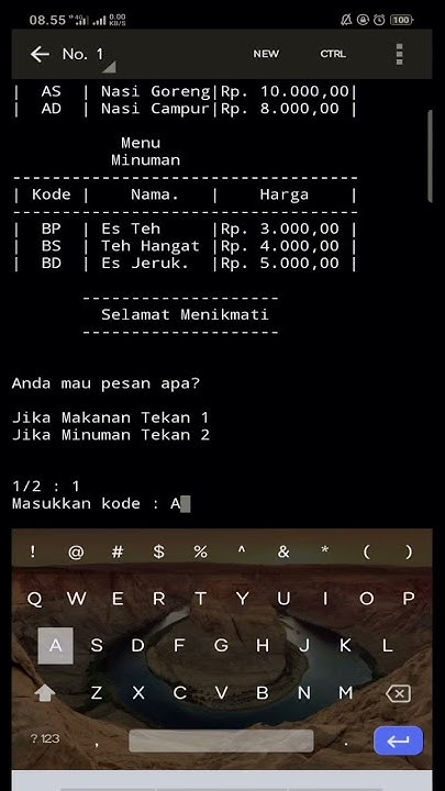 Program kasir sederhana dengan python #shorts - YouTube