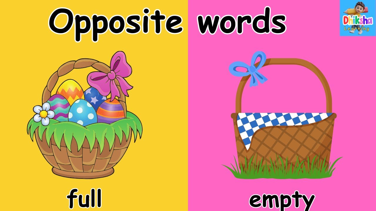 Fun Learning Opposite Words for Kids with Colorful Pictures and ...
