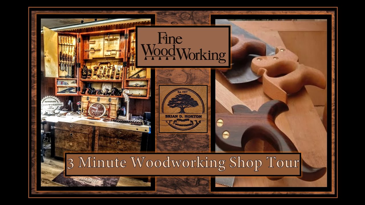 3 Minute Shop Tour ~ Small Woodworking Studio - YouTube