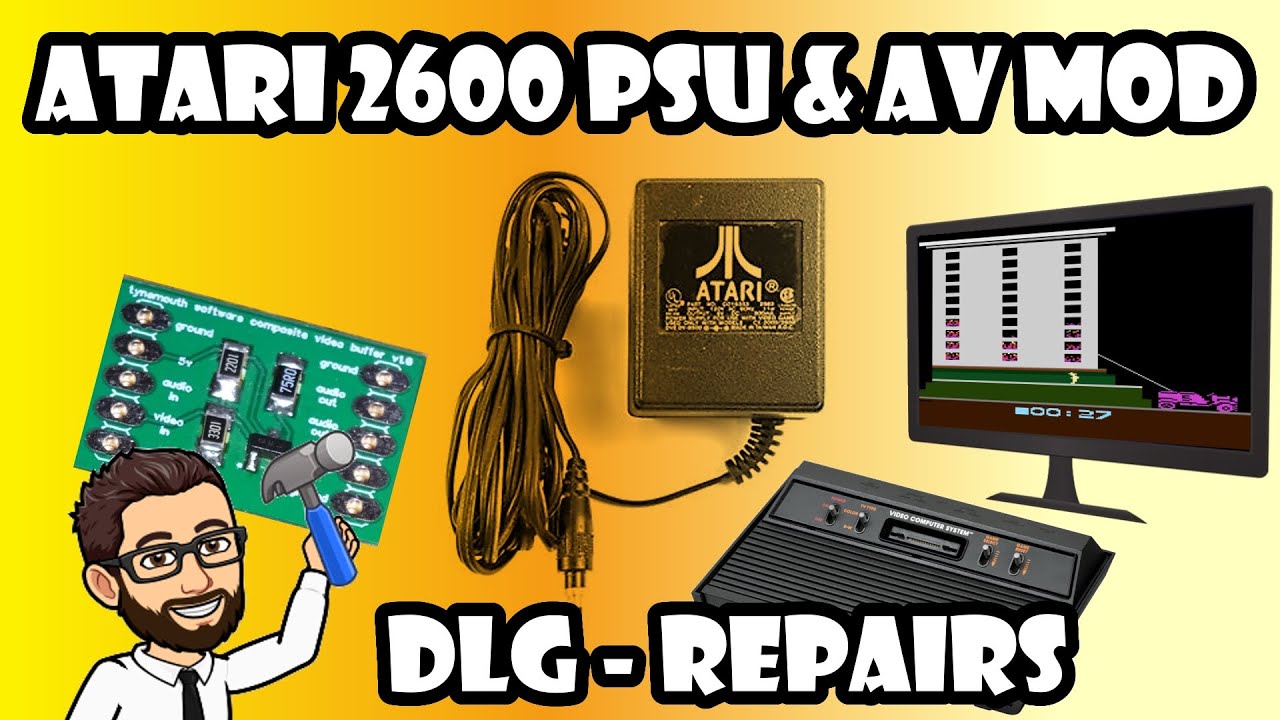 Atari 2600 PSU and AV Mod | DLG Repairs - YouTube