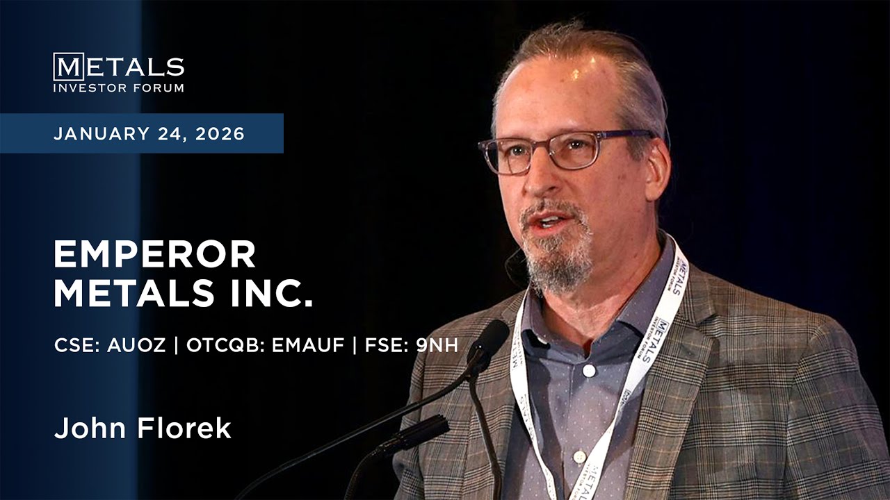 John Florek of Emperor Metals Inc. presents at Metals Investor Forum in ...