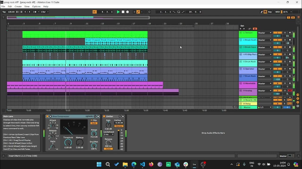Prog Rock Guitar Riff Idea in Ableton Live - YouTube