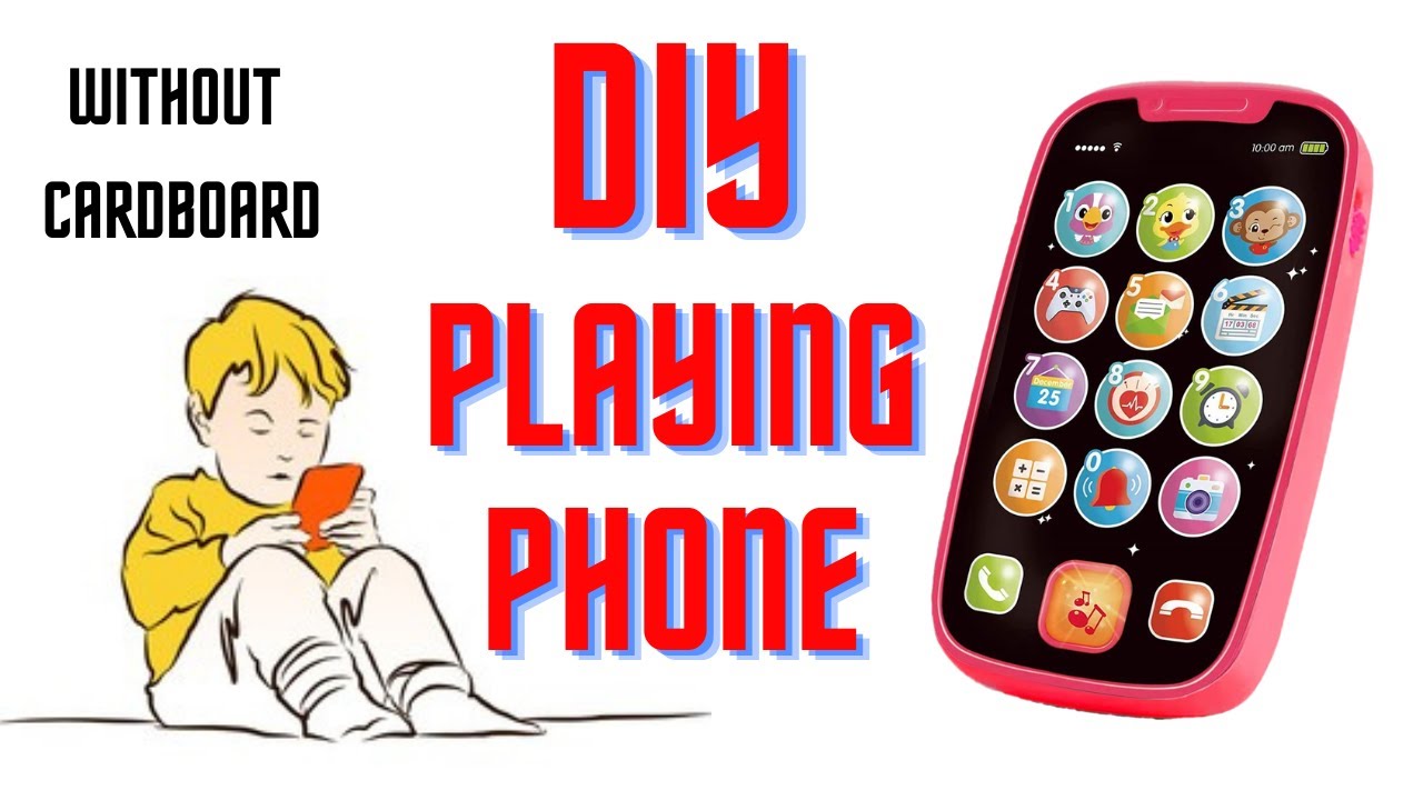 DIY Magic Paper Mobile phone | DIY Mobile phone for Kids playing | How ...