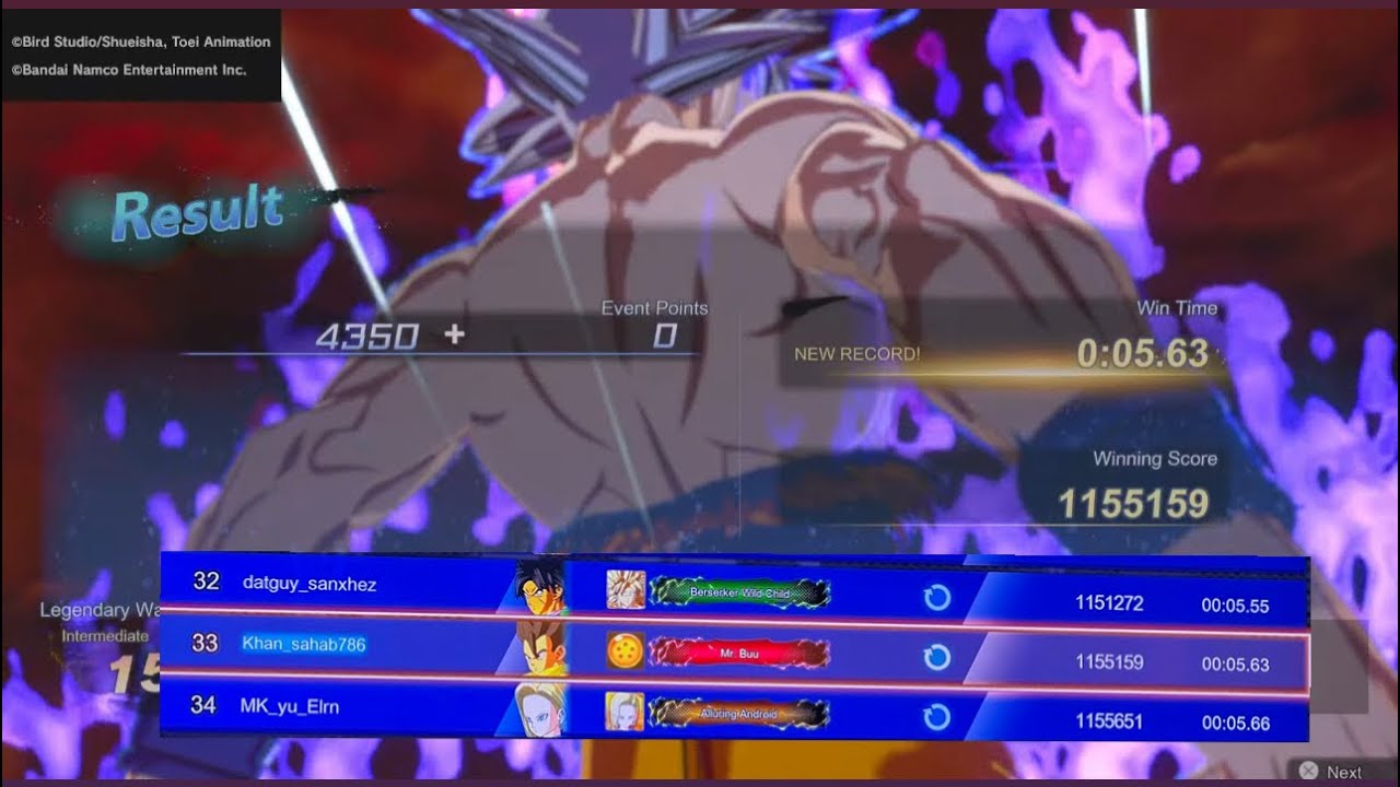 Record time in Legendary warrior face-off. Special event #dragonball # ...
