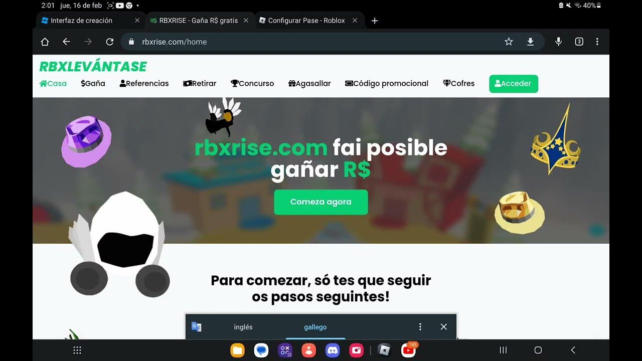 Como obtener robux en RBXRISE - YouTube