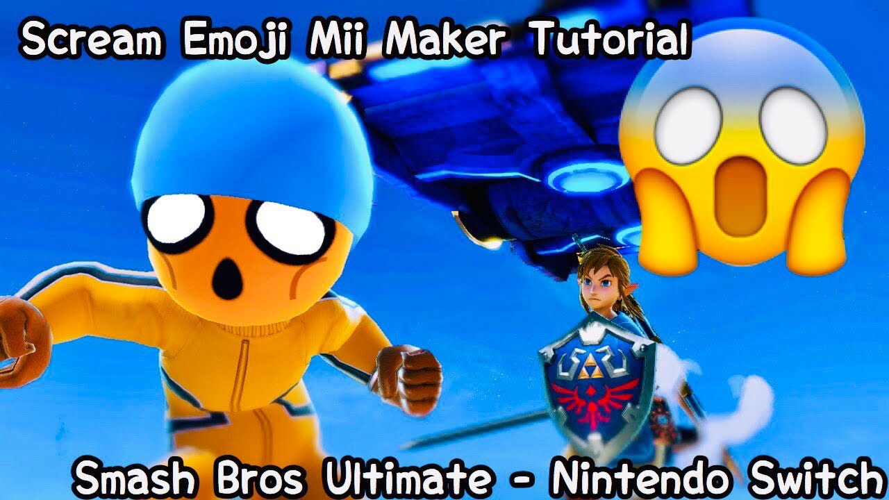 SCREAM EMOJI 😱 MII FIGHTER | Smash Bros Ultimate Tutorial - YouTube