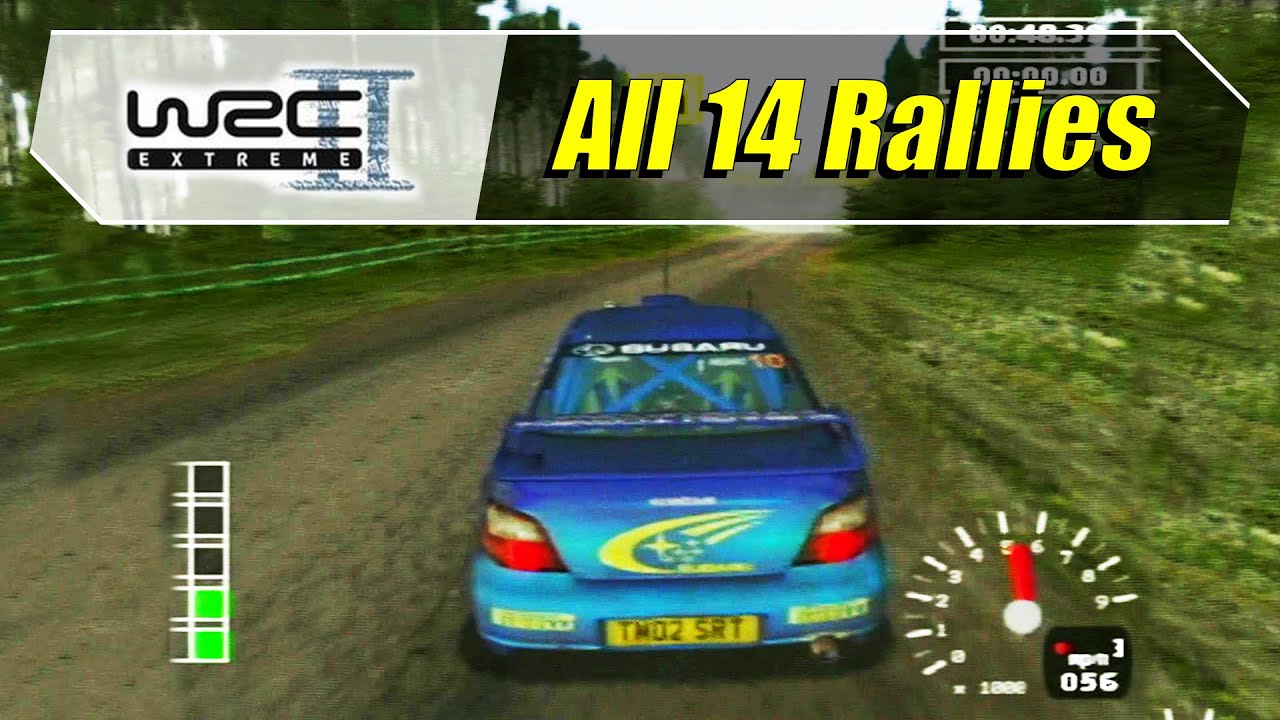 WRC 2 Extreme (PS2) - Driving All 14 Rallies/Locations (1080@60) - YouTube