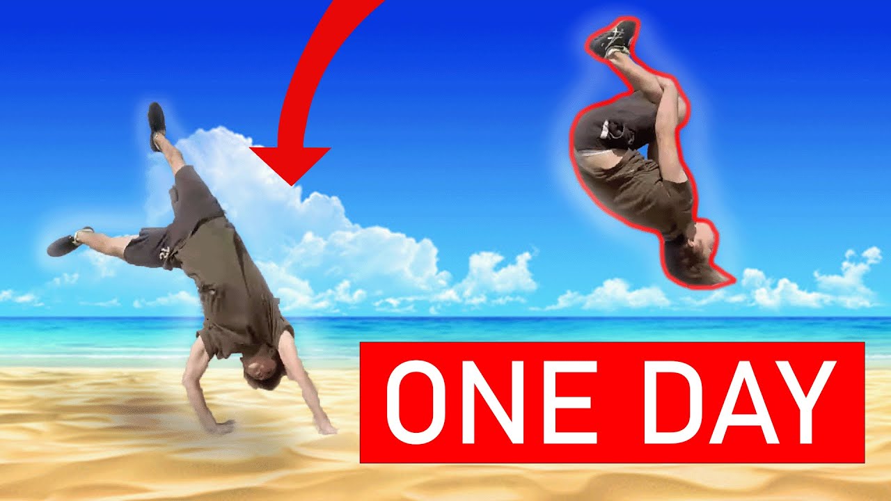 ROUNDOFF BACKFLIP in ONE DAY - YouTube