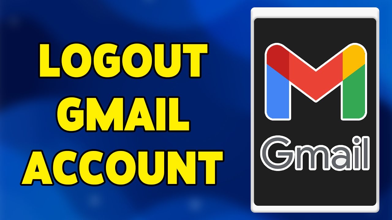How To Logout of Gmail Account On Mobile Phone 2023 | Sign Out of Gmail ...