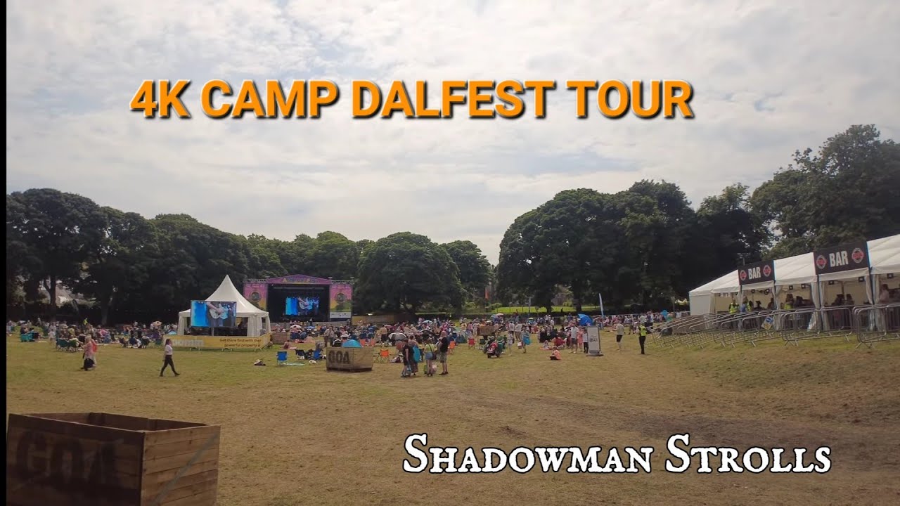 4k WALK AROUND CAMP DALFEST. GLENARM - YouTube