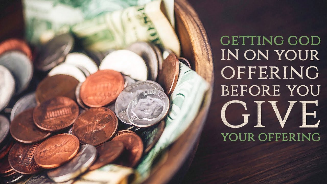 Pastor Andrew Wolfenbarger: Getting God In Your Offering Before You ...