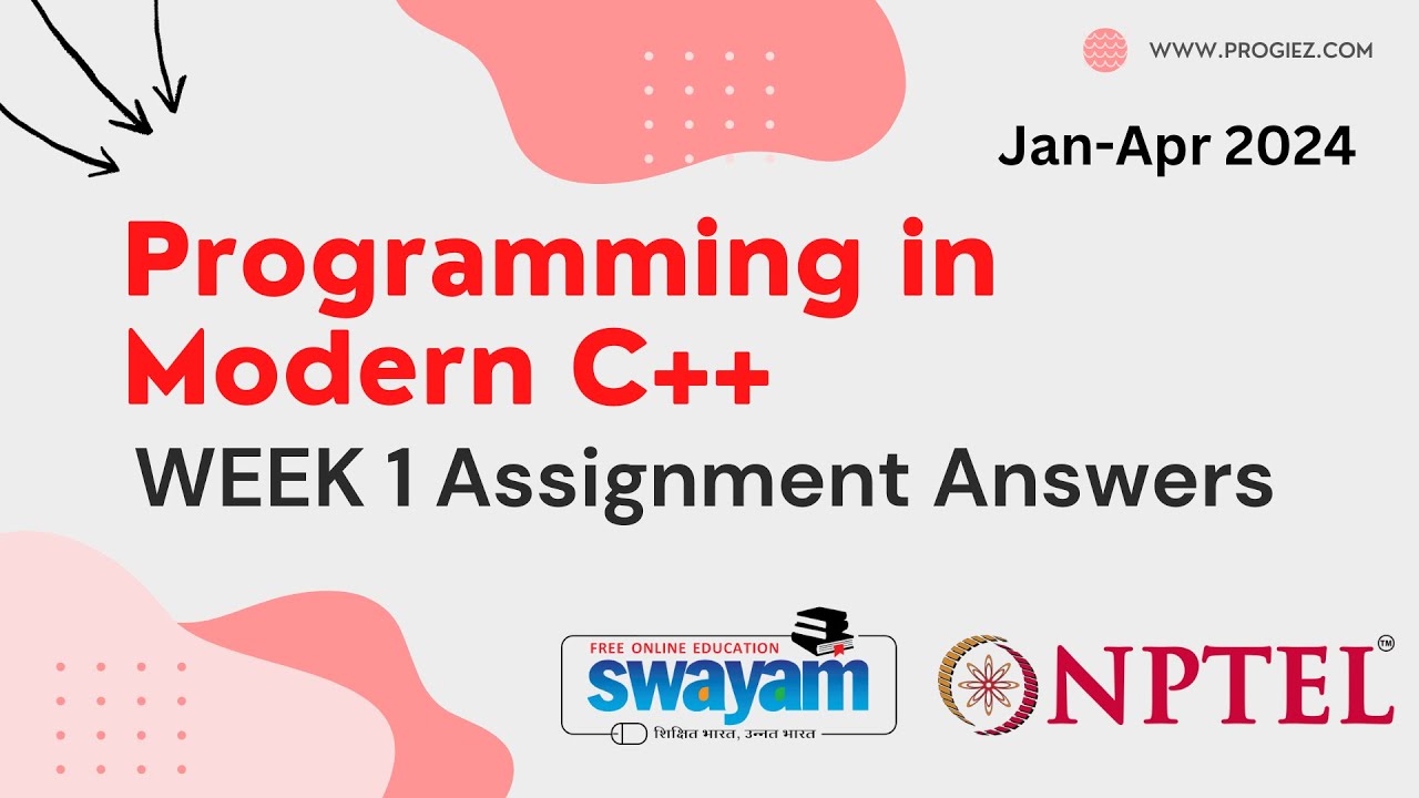 Programming In Modern C Week 1 Assignment Answers And Solution Of