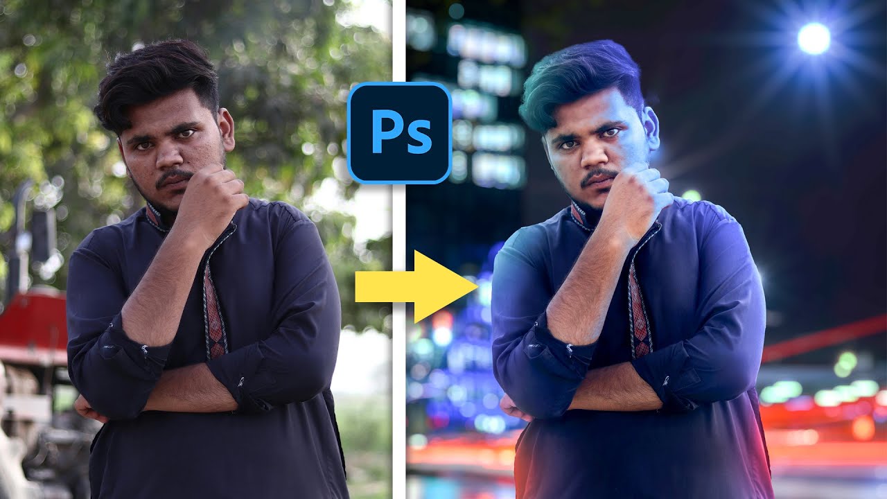 How to edit lights in photoshop for beginners - YouTube