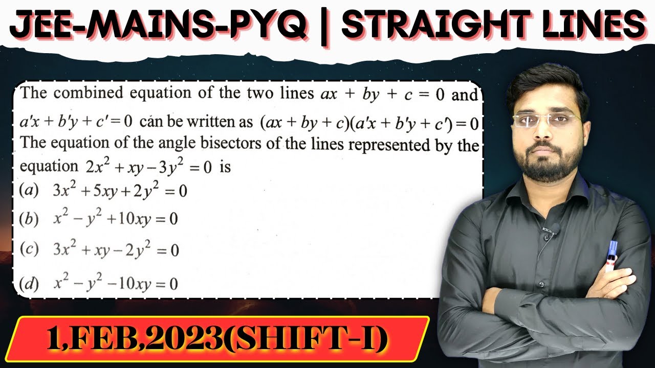 The combined equation of the two lines ax + by + c = 0 and a' * x + b ...