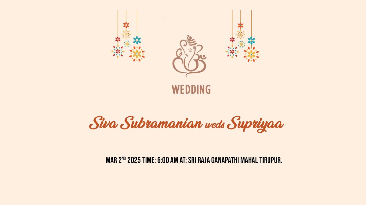 SIVA SUBRAMANIAN WITH SUPRIYAA MAR 2ND 2025 TIME: 6:00 AM AT: SRI RAJA ...