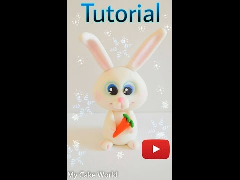 Snowball the Bunny Cake Topper Tutorial