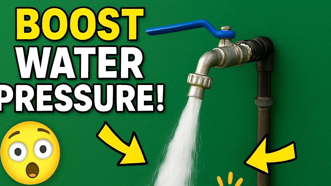 How to Boost Water Pressure Using Simple Tools! | Genius DIY Hack ...