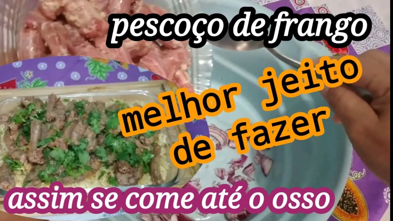 pescoço de frango uma receita saborosa e econômica - YouTube