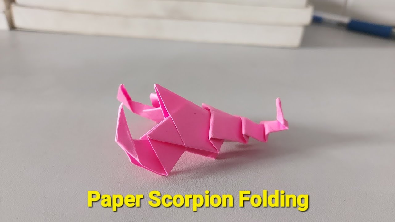 Origami Scorpion Tutorial/Paper Scorpion Folding #craft #origami #paper ...