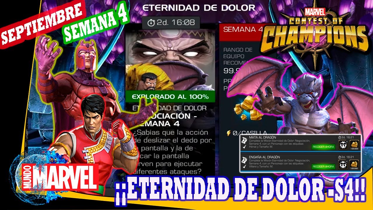 🔥🔥ETERNIDAD DE DOLOR🔥🔥 SEMANA 4📅 - HOMBRE DRAGON Marvel Contest of ...