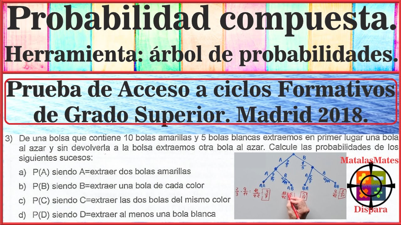Probabilidad compuesta. Árbol de probabilidades. Acceso Ciclos Grado ...