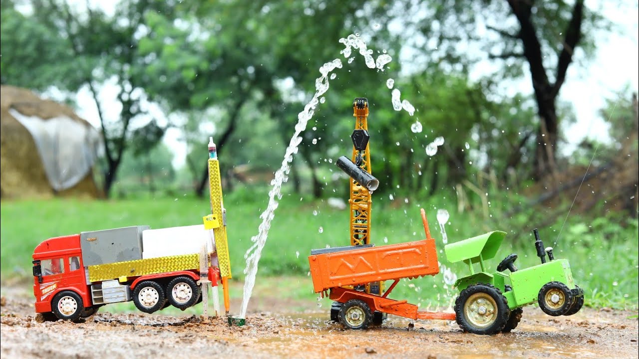 Borewell Drilling | 20 Feet 100% Water | Mt Tractor | Crane | TataTruck ...