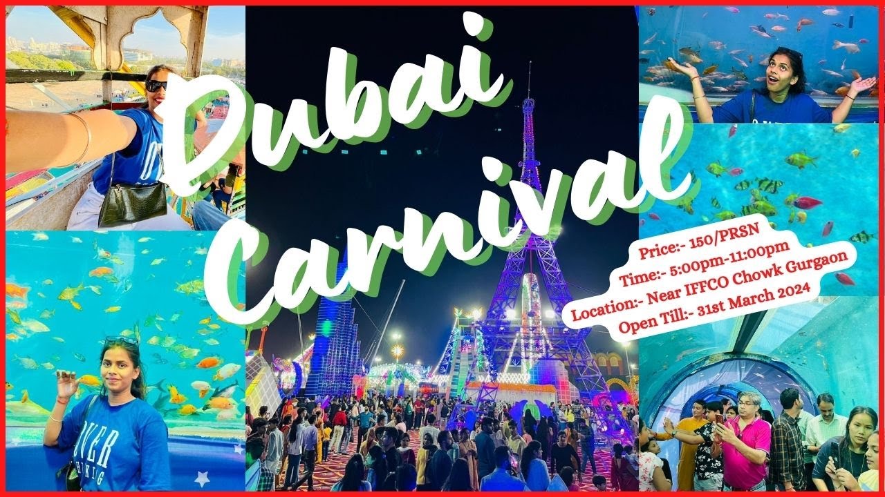 Underwater Magic at Dubai Carnival! Explore the Fish Tunnel | Gurgaon ...