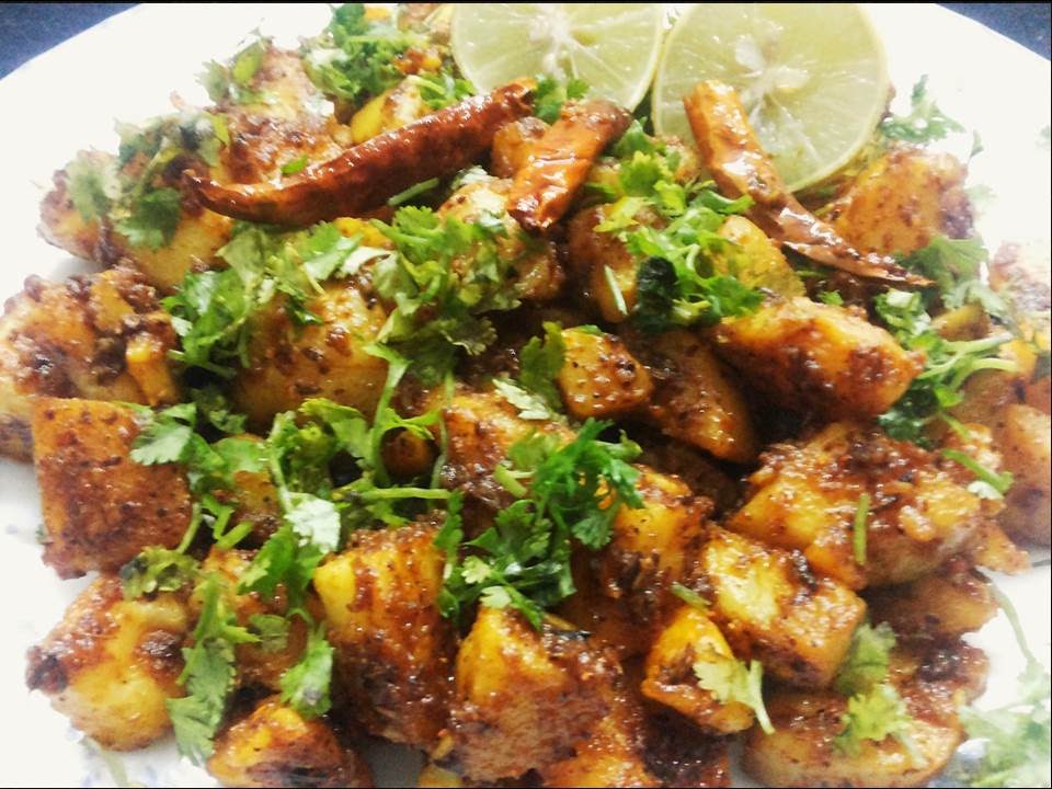 Masala Aloo | Punjabi Aloo Masala | Aloo Masala Recipe (मसाला आलू) by ...