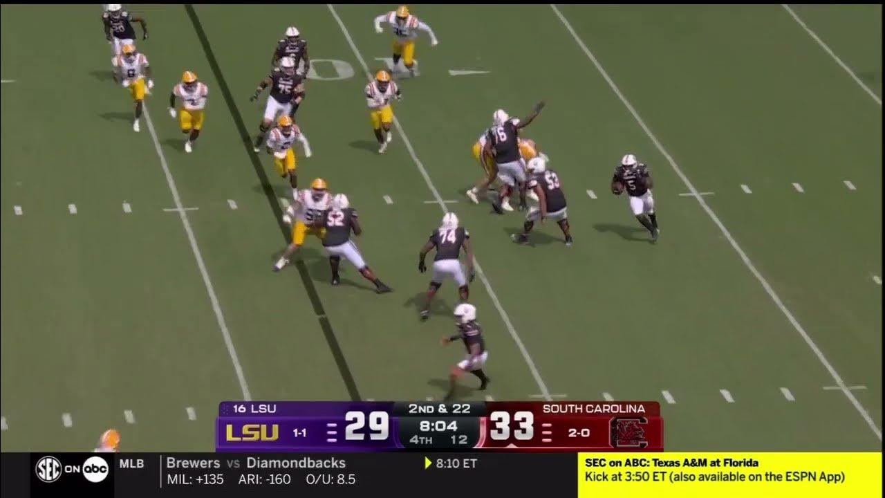 2024 USC vs LSU - Rocket Sanders 11 Yd Reception - YouTube