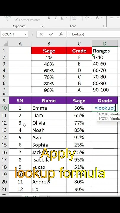 Shorts Lookup Excel Msexcel Excelsolutions Exceldatabase Formula Microsoft