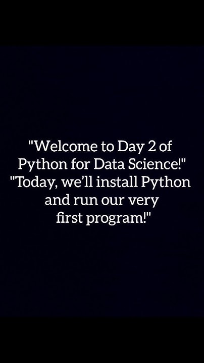 Day 2 Python Tutorial 2025 | Install & Run Hello World - YouTube