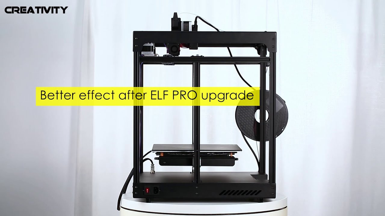 Creativity ELF PRO 3D Printer 30 seconds Official Presentation - YouTube