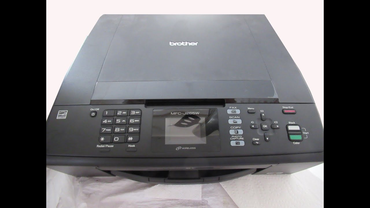 Cleaning dried up ink on a Brother Printer - YouTube