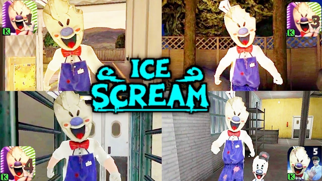 Evolution Of All ICE SCREAM SAGA! | ICE SCREAM 1 - ICE SCREAM 5 - YouTube