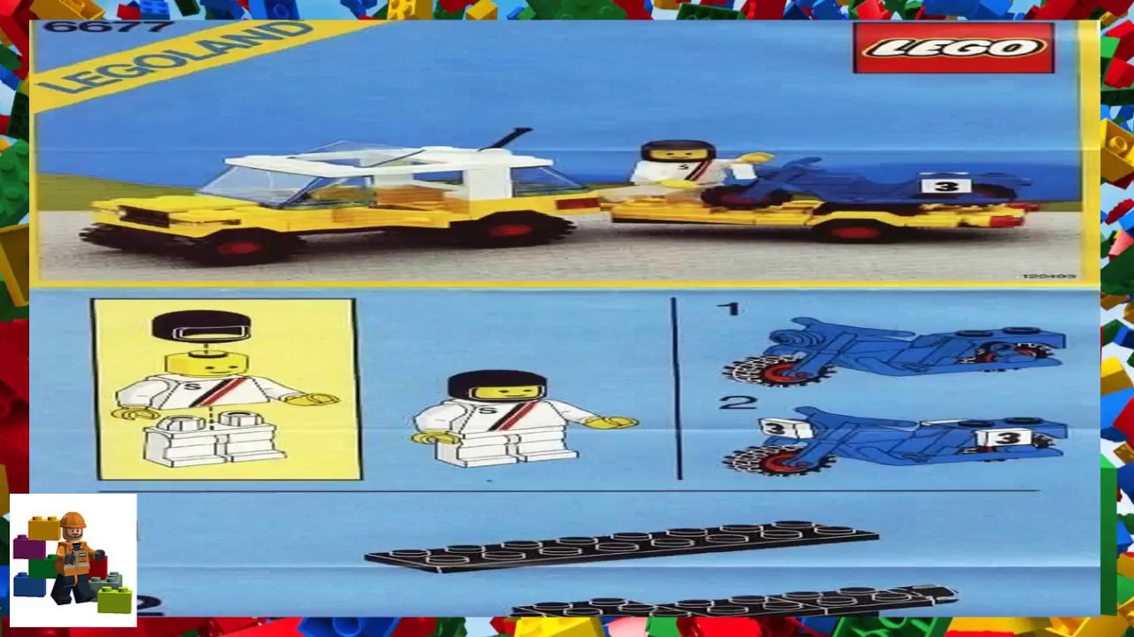 LEGO instructions - Town - Racing - 6677 - Motocross Racing - YouTube