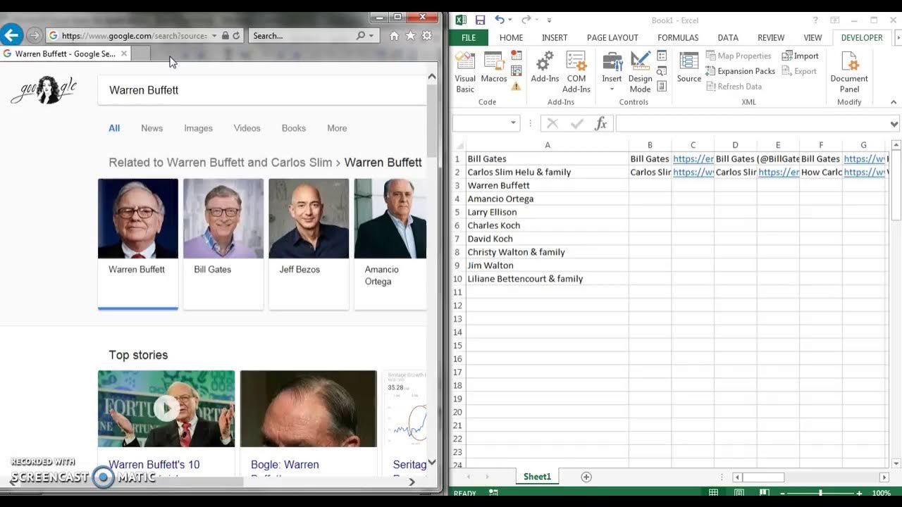 Excel VBA - Web Scrape: Google #2 (Multiple Search Terms) - YouTube