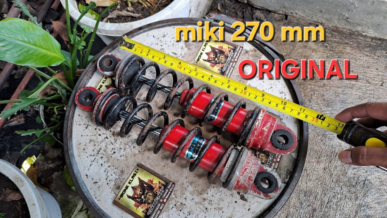 shockbreaker shock miki 270 mm ORIGINAL @mbonkklasik - YouTube