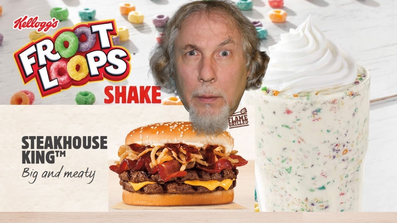 Burger King SteakHouse King + Froot Loops Shake - YouTube